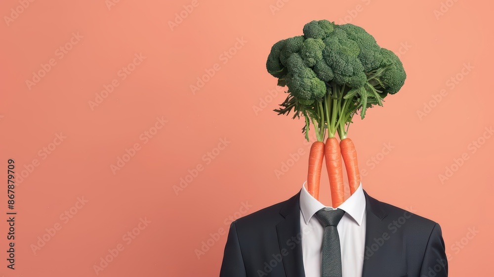 Unleash your creativity with a cyber boss sporting a vegetable head ...