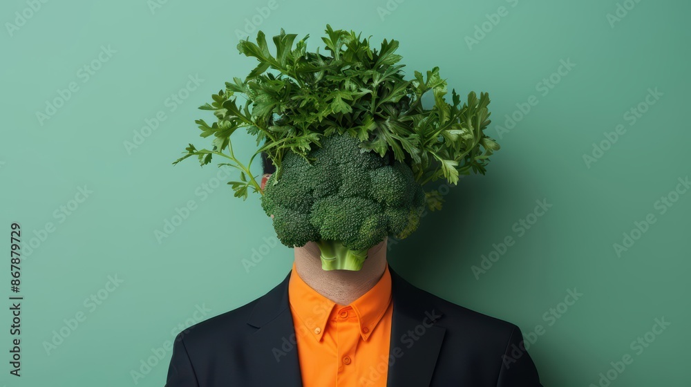 Unleash your creativity with a cyber boss sporting a vegetable head ...