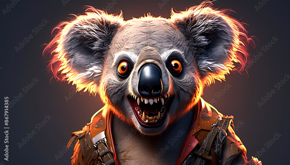 Terrifying Koala Gothic Bloody Koala Bear Australian Animal Goth