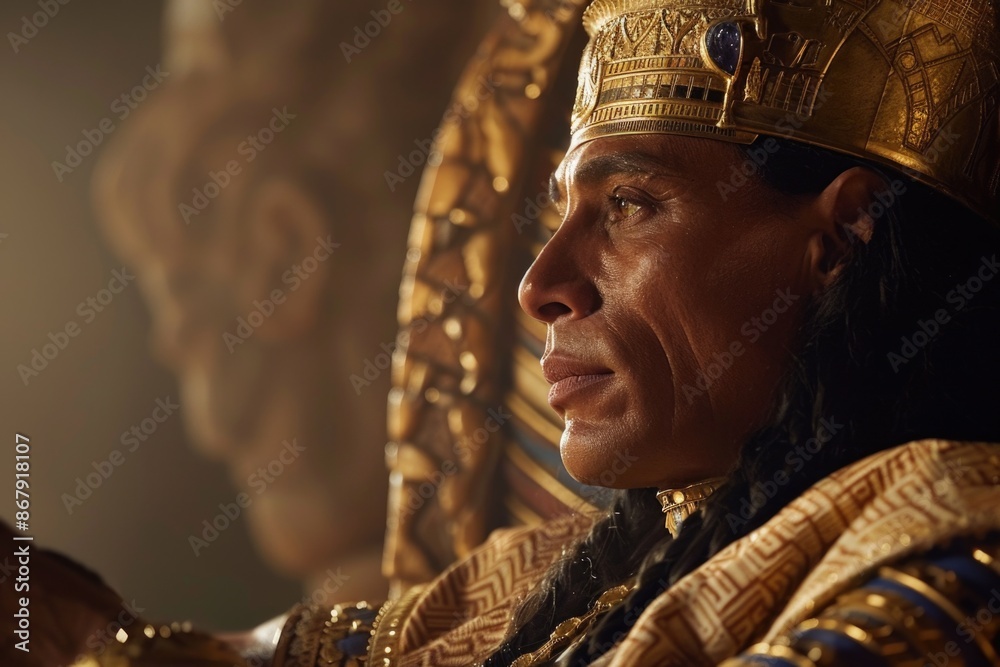 Regal legacy: egyptian pharaoh portrait, majestic essence of ancient ...