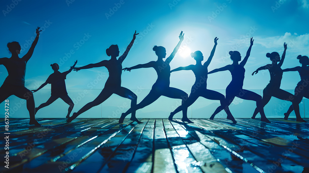 step into the poetry of human movement as silhouettes dance against a ...