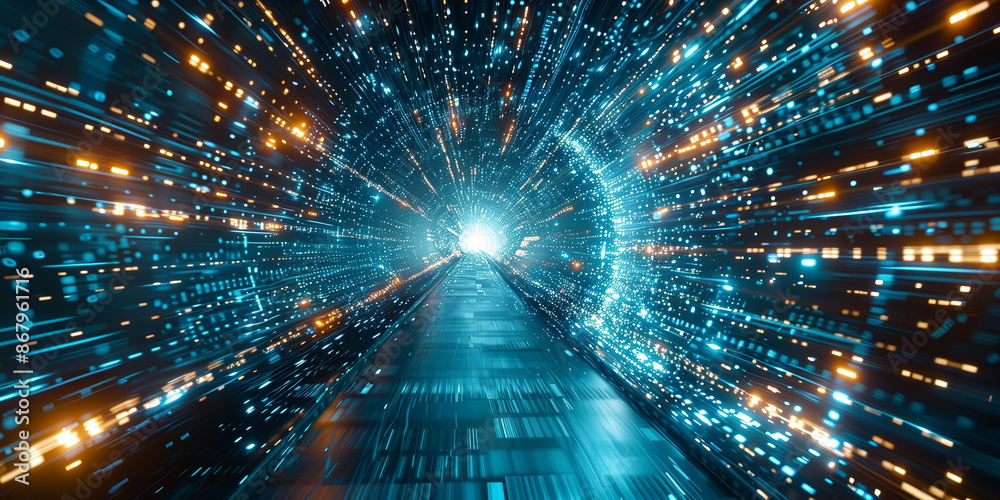 Technology background for technology processes, neural networks, AI ...