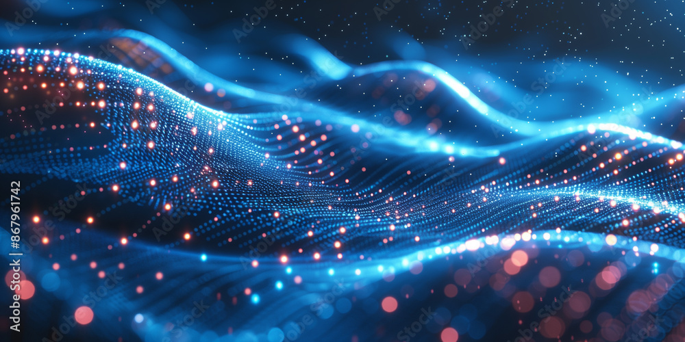 Technology background for technology processes, neural networks, AI ...