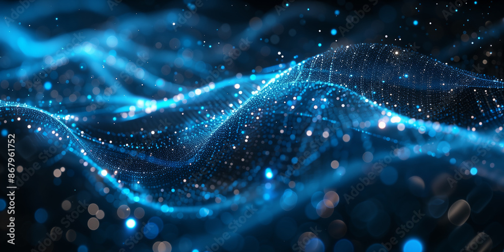 Technology background for technology processes, neural networks, AI ...