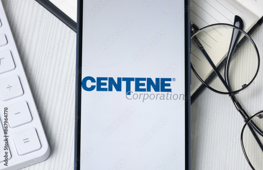 New York, USA - 21 June 2024: Centene Corporation Logo on Phone Screen ...