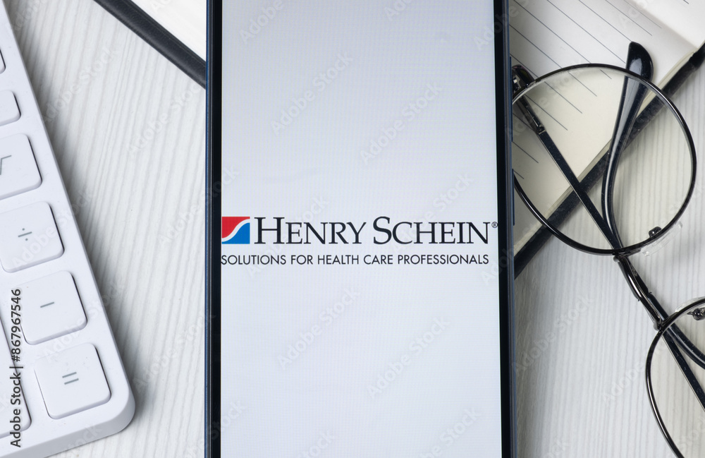 New York, USA - 21 June 2024: Henry Schein Logo on Phone Screen ...
