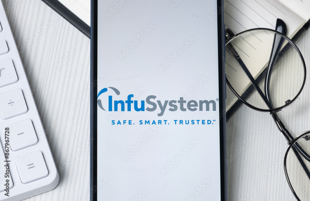 New York, USA - 21 June 2024: InfuSystem Logo on Phone Screen, Company ...