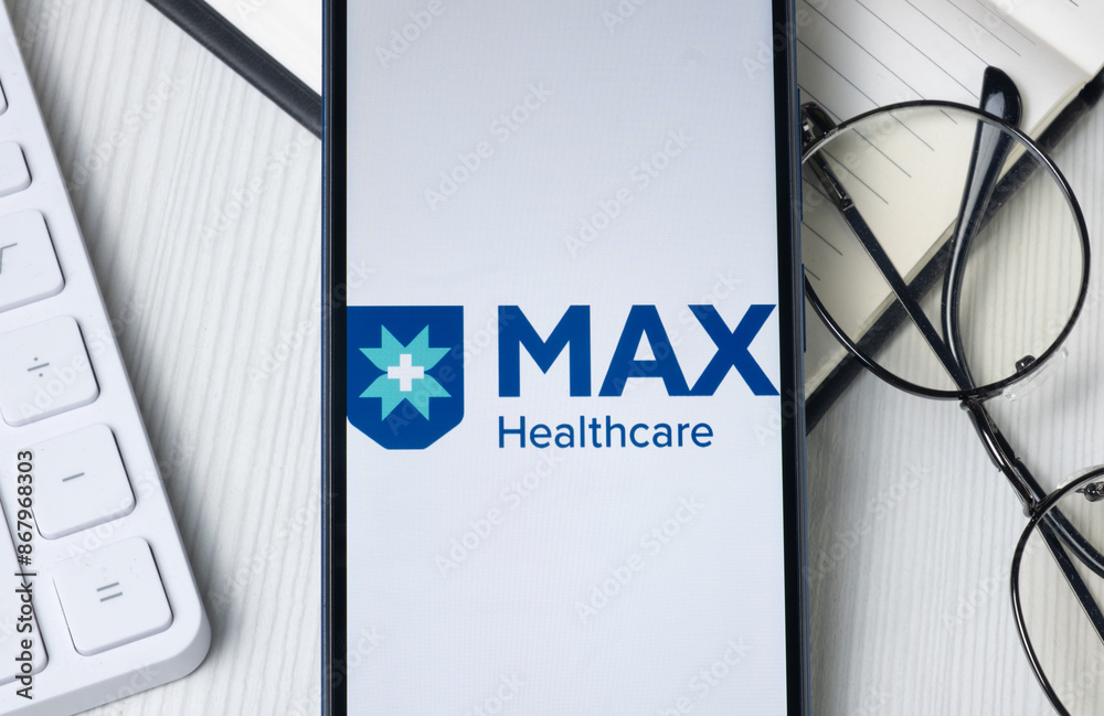 New York, USA - 21 June 2024: Max Healthcare Institute Logo on Phone ...