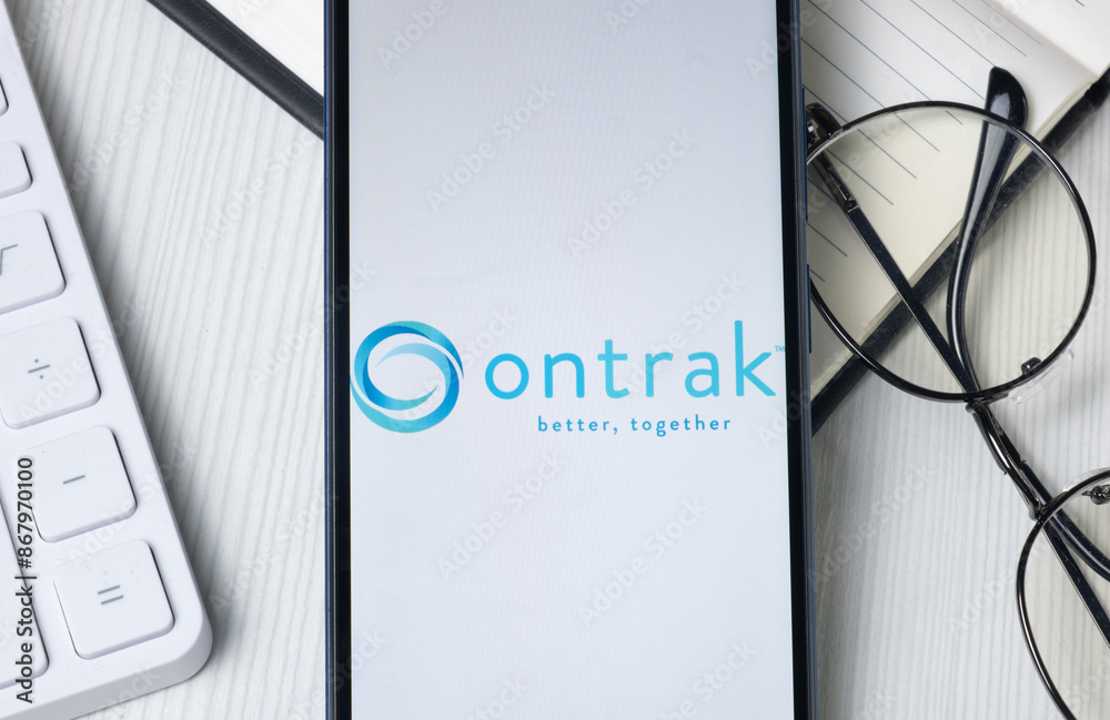 New York, USA - 21 June 2024: Ontrak Logo on Phone Screen, Company Icon ...