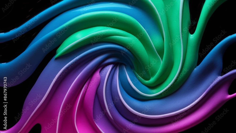 gradient slime background that starts with a deep blue shade ...