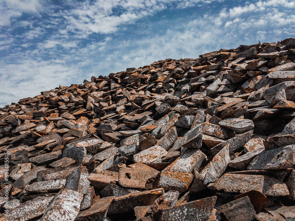 The shape of cast iron: ingots, ingots in a solid state. Cast iron ...