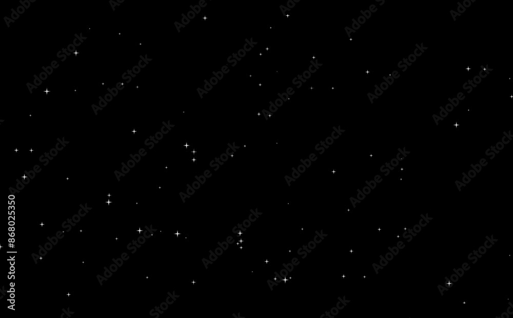 Twinkling stars animation background, falling sparkling stars ...