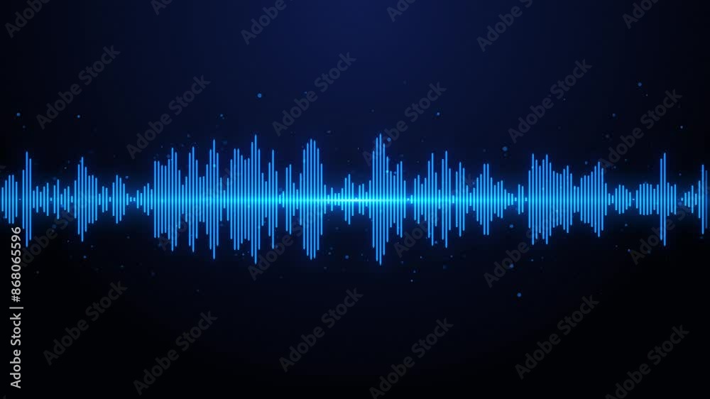 Visualization of sound waves digital wave equalizer music wave audio ...