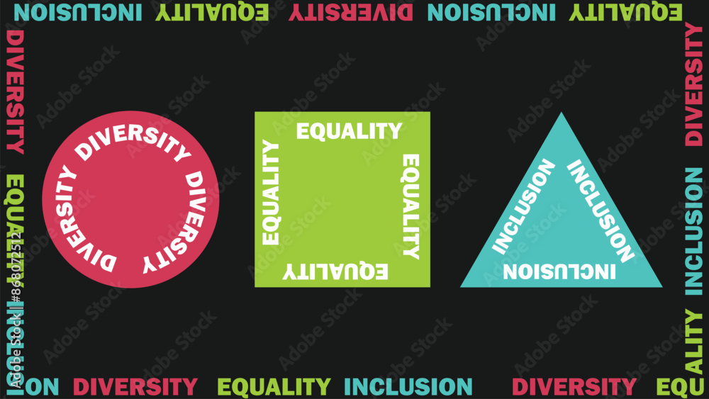 Art & IllustrationDiversity, equality and inclusion concept vector ...