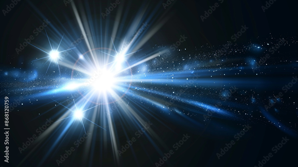 glowing light burst Realistic sun rays. colorful sun ray glow abstract ...