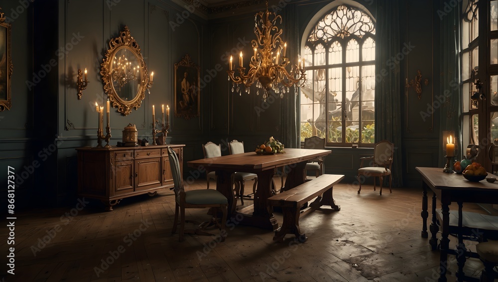 A fantasy world where dining tables hold magical powers, influencing ...