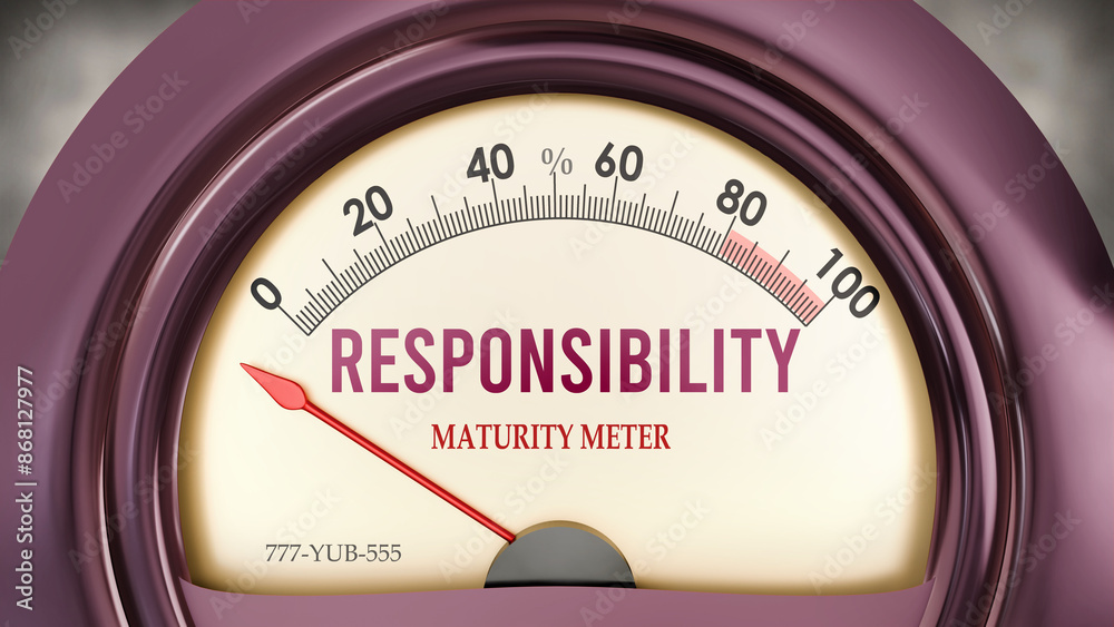Responsibility and Maturity Meter that hits less than zero, showing an ...