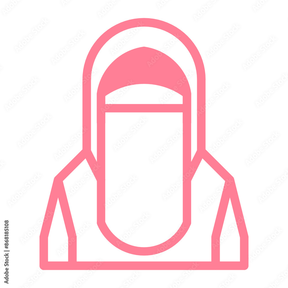 hijab niqab blank profile avatar, woman with hijab niqab sign, muslimah ...