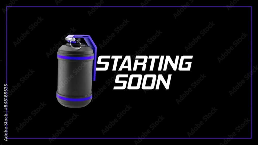 Animated Twitch stream is starting screen, twitch overlay, twitch ...