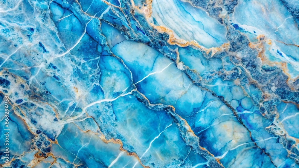 Blue and yellow pastel opalizing marble stone texture background ...