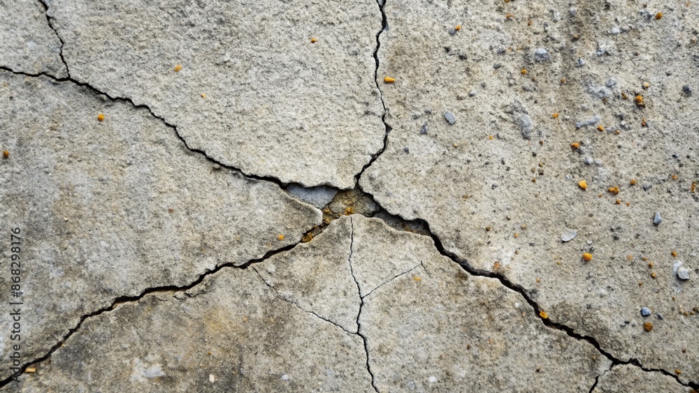 Cracked Concrete Wall background stock photo. Cracked concrete texture ...