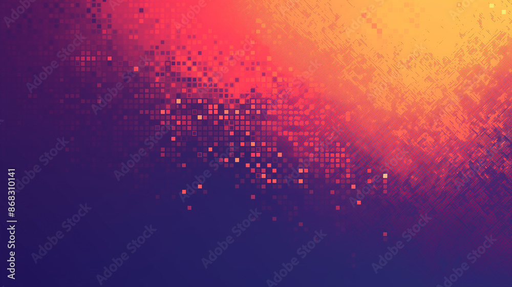 Dither bitmap texture. 8 bit electronic arcade game graphic, horizontal ...