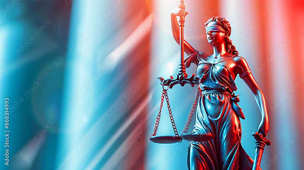 statue of god Themis Lady Justice is used as symbol of justice within ...