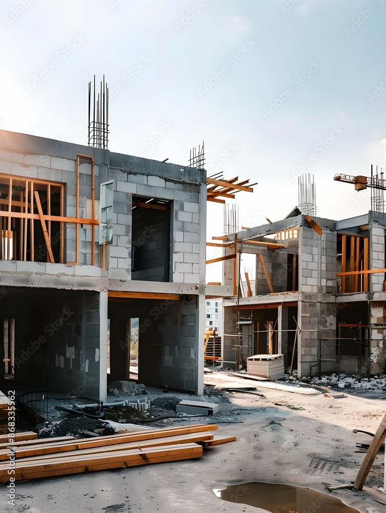 construction residential new house with prefabrication system in ...