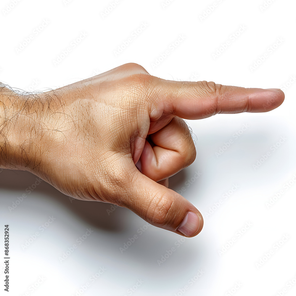 click cursor set, arrow and hand pointer isolated on white background ...