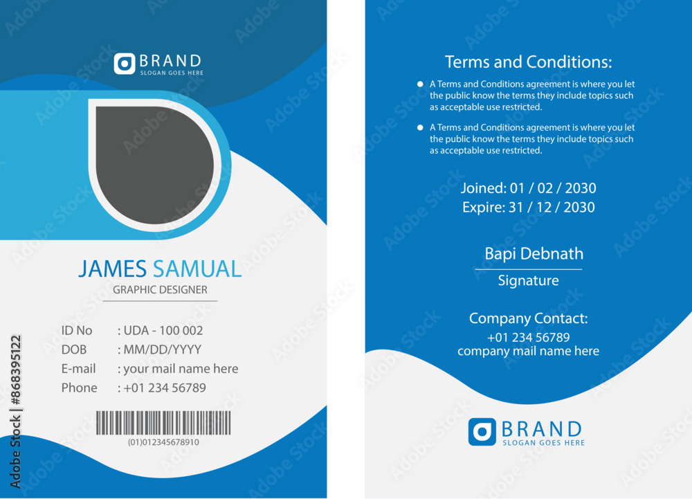 Modern and creative Office id card design bundle | ID card template ...