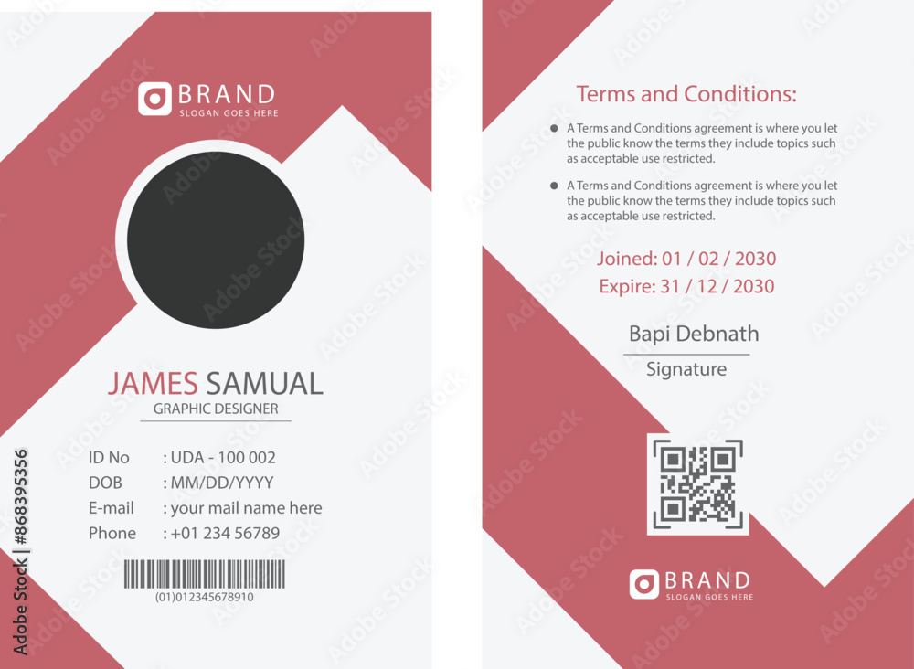 Modern and creative Office id card design bundle | ID card template ...