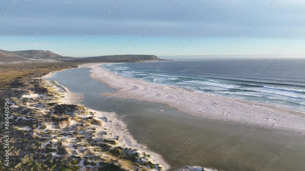 Noordhoek Beach At Cape Town Western Cape South Africa. Aerial Beach ...
