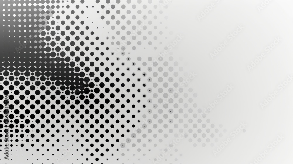 Halftone pattern, characterized by a gradient of dots that vary in size ...