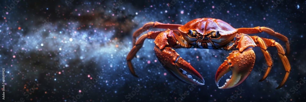 Cancer Zodiac Sign, Crab Horoscope Symbol, Magic Astrology Lobster ...