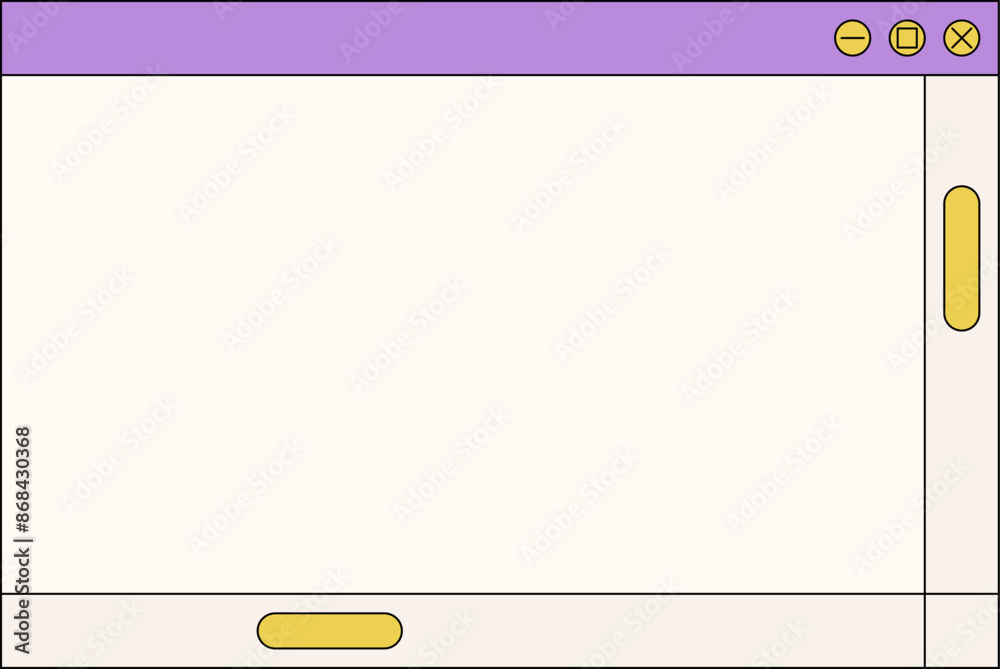 Desktop browser and dialog window templates. Computer user interface ...