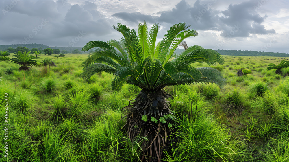 Encephalartos woodii is a rare plant that grows abundantly in the ...