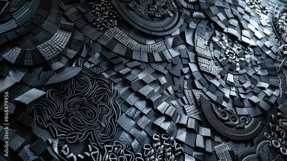 Screen wall made from recycled rubber tires, cut and assembled into a ...