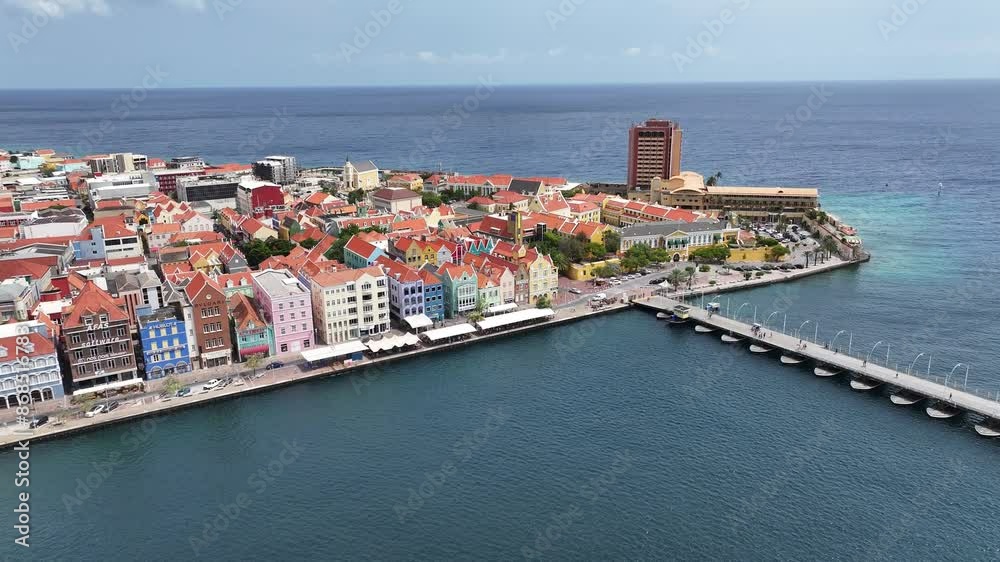Curacao Skyline At Otrobanda Willemstad Curacao. Public Space Otrobanda ...