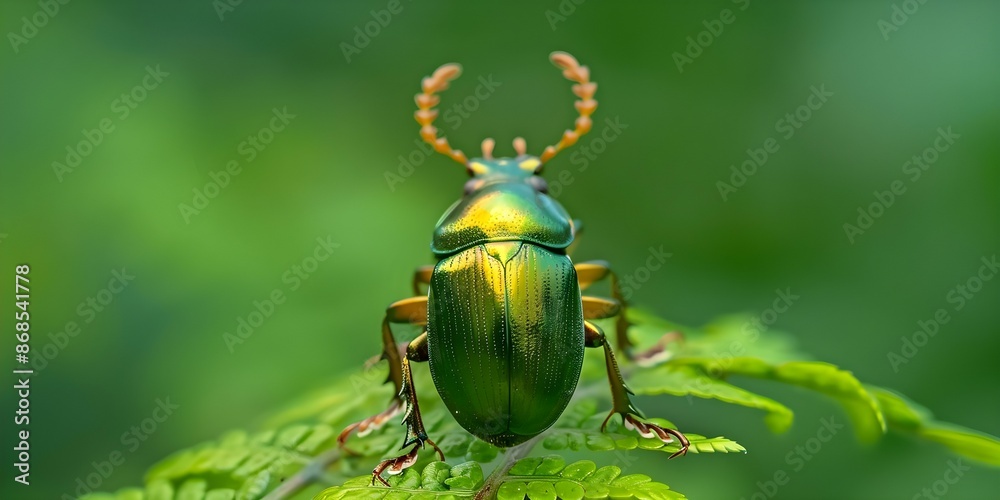 Stunning gold and green metallic stag beetle Lamprima adolphinae from ...