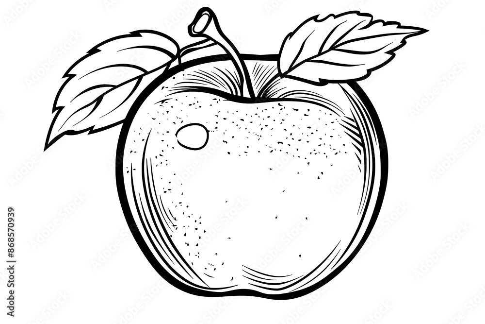 Cartoon Fruit in Black and White: Coloring Book with Basic, Easy-to ...