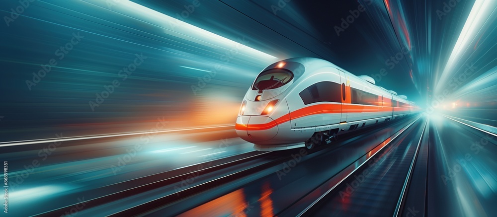 High-Speed Trains in Motion and Plane: Showcasing Convenient ...