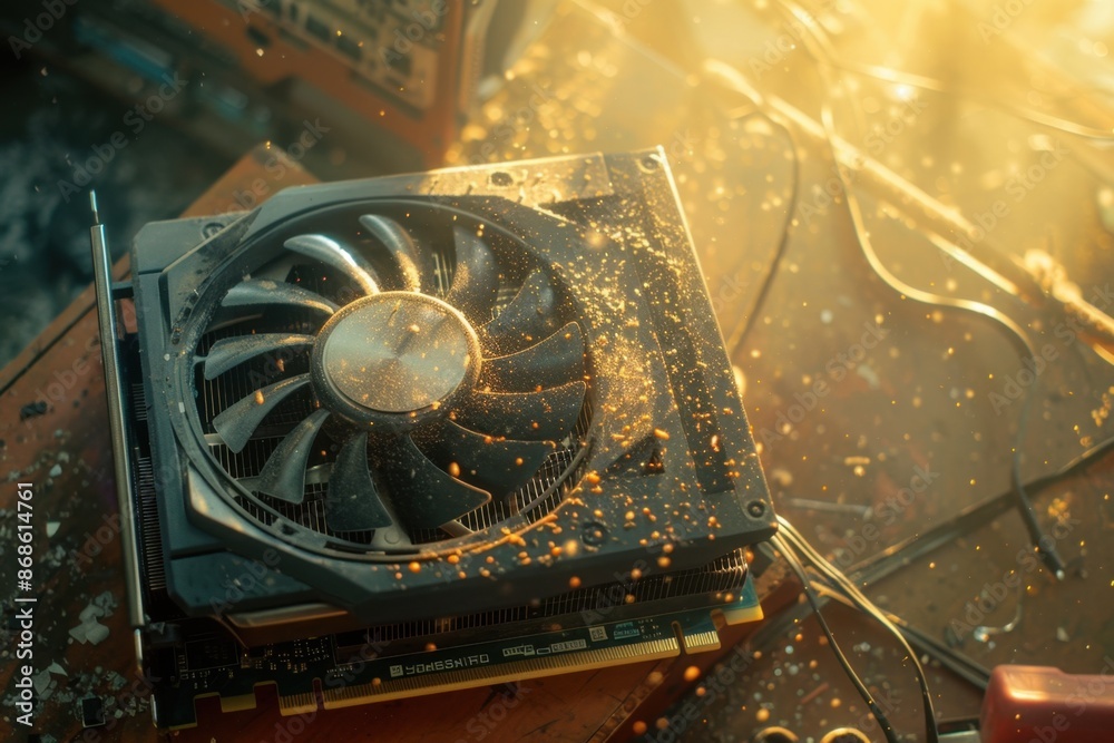 Sunbeam on a Relic: A Vintage Graphics Card Recalls the Past Stock ...