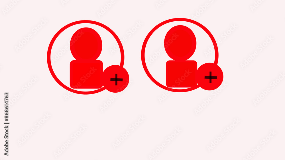 New account create icon,invention simple design add concept animation ...