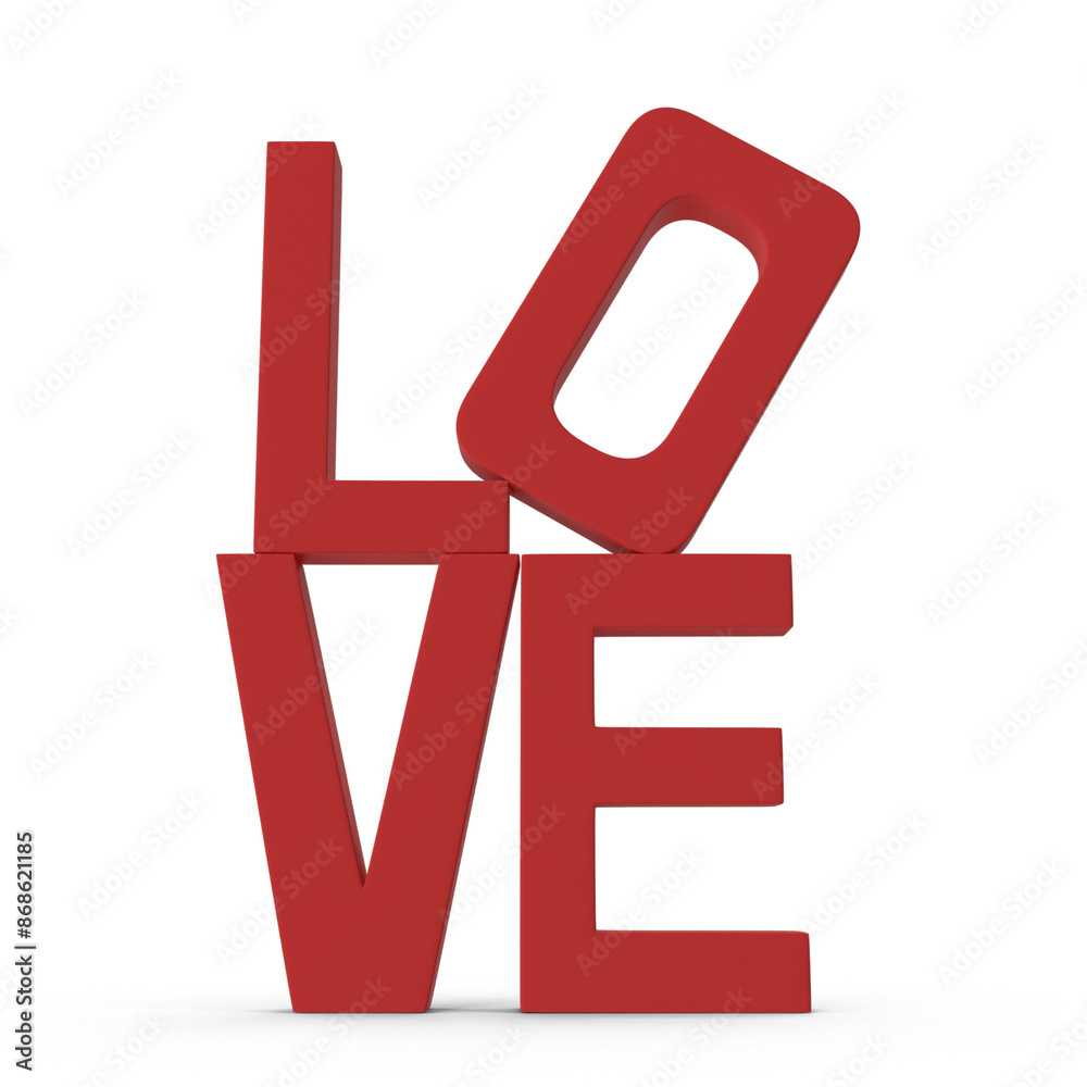 Realistic 3D Heart Love Typography PNG Images | High-Quality Text ...