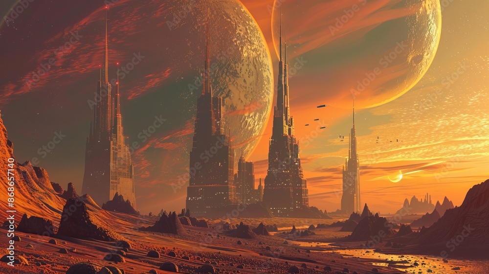 Explore cosmic wonders with images of alien planets, towering Martian ...