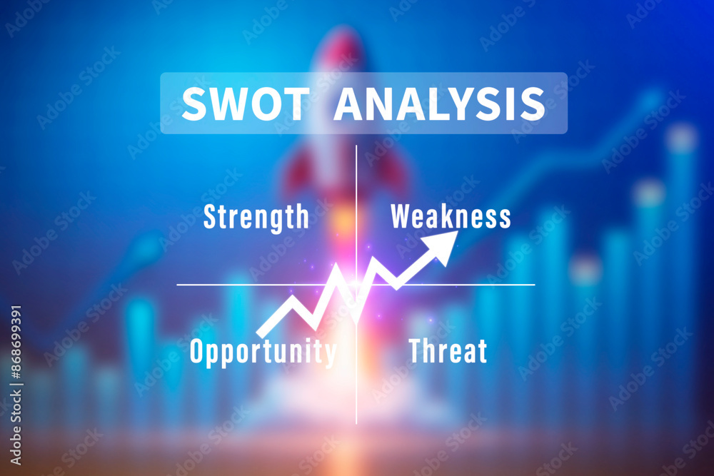 SWOT analysis concept, swot analysis strategy diagram, Strength and ...