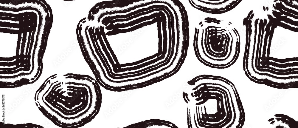 Seamless abstract textured pattern. Simple background with black, white ...