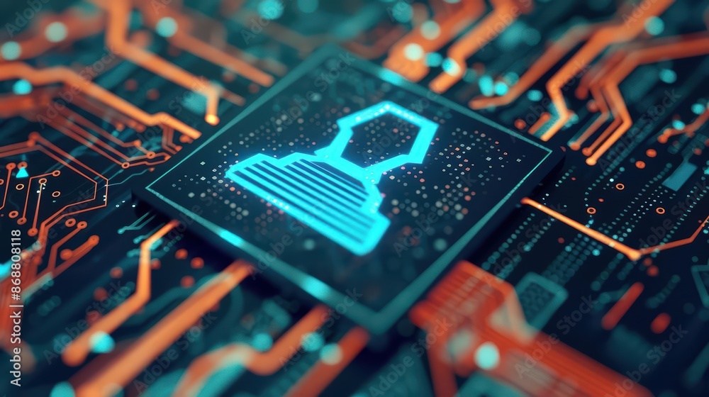 Conceptual minimal banner featuring a cyber leaf splash theme with ...