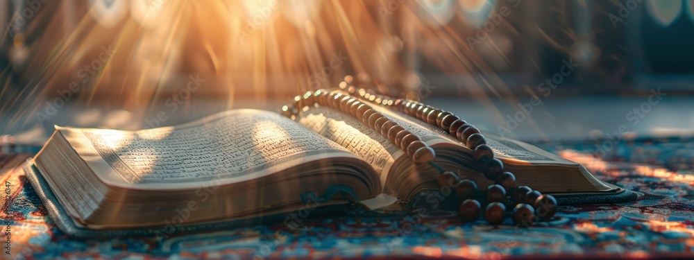The Holy Al Quran with written Arabic calligraphy meaning of Al Quran ...