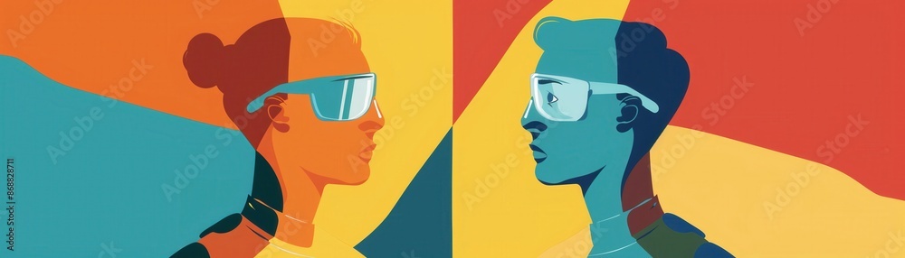 Prevention flat design front view theme safety cartoon drawing ...